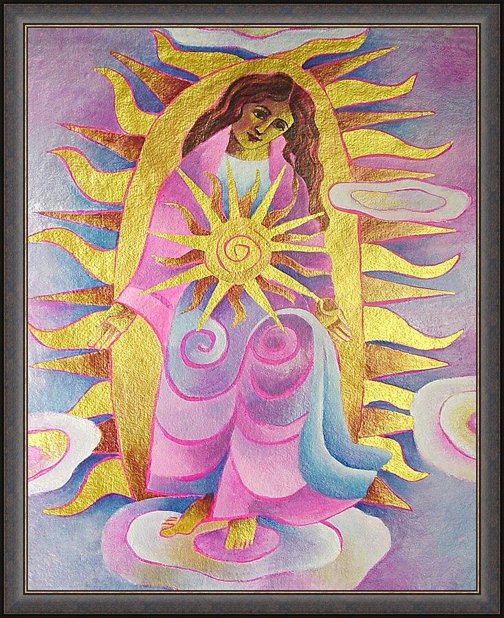 Wall Frame Gold - Mary, Dawn on High by M. McGrath – trinitystores