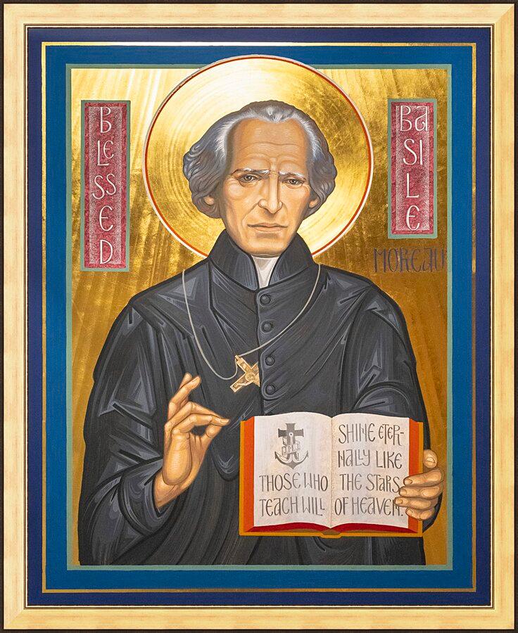 Wall Frame Gold - Bl. Basil Moreau by R. Gerwing – trinitystores