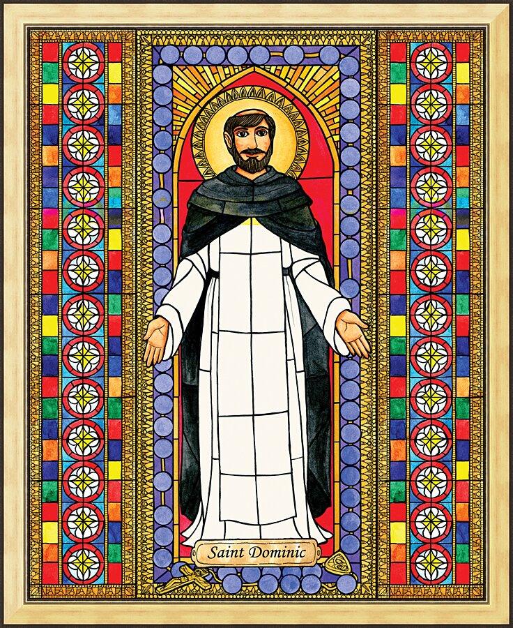 Wall Frame Gold - St. Dominic by B. Nippert – trinitystores
