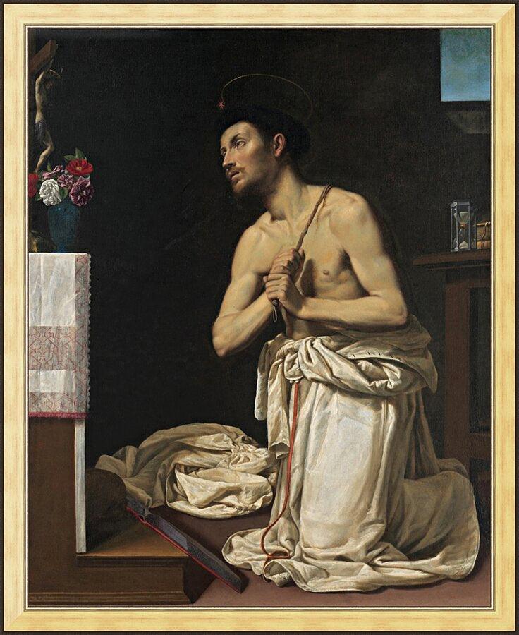 Wall Frame Gold - St. Dominic in Penitence by Museum Art – trinitystores