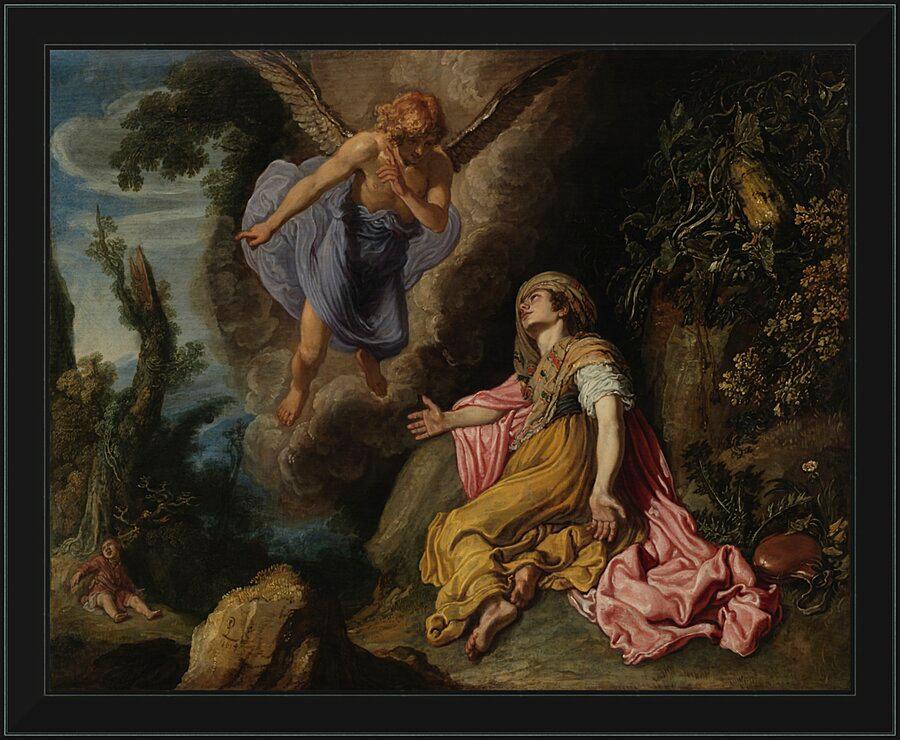Wall Frame Black - Hagar and Angel by Museum Art – trinitystores