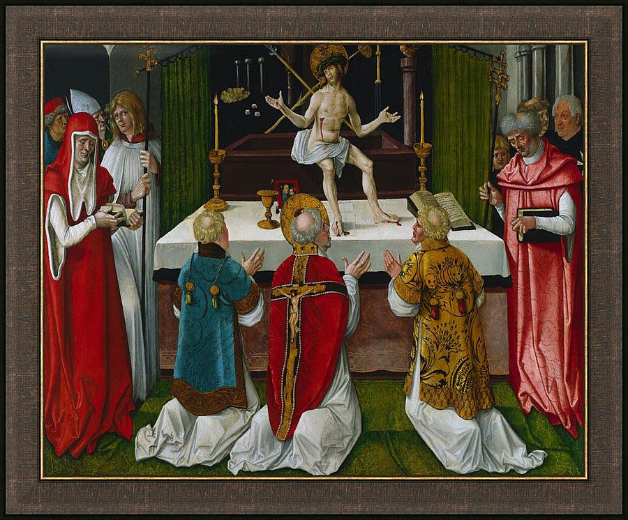 Wall Frame Espresso - Mass of St. Gregory the Great by Museum Art ...