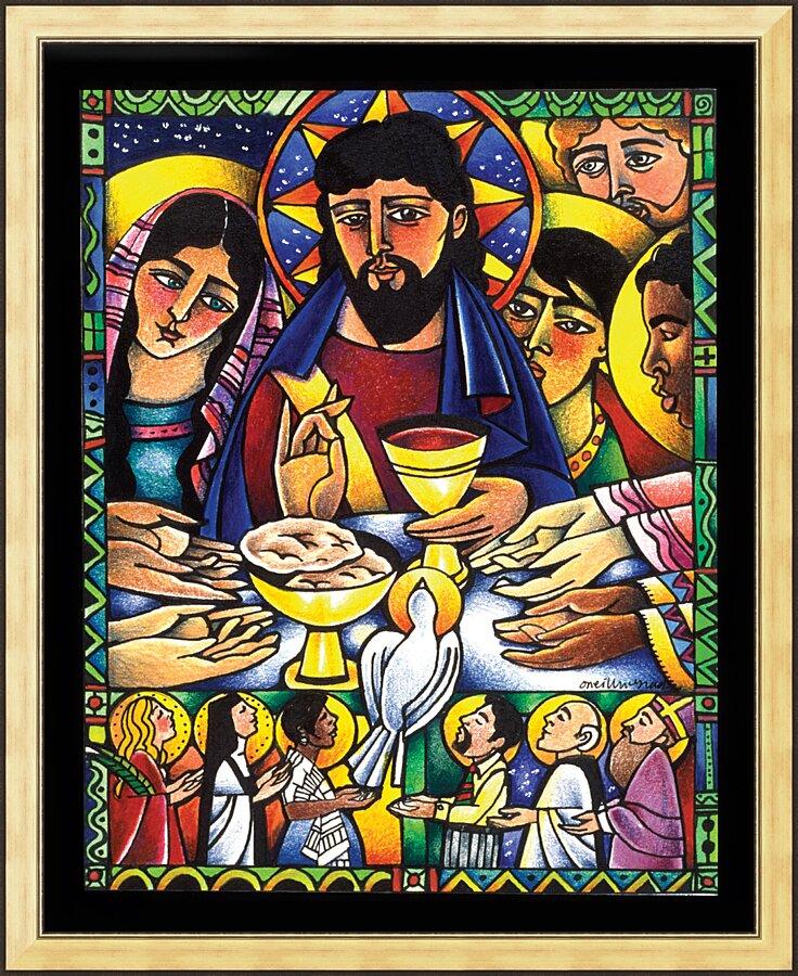 Wall Frame Gold - Gospel Feast by M. McGrath – trinitystores
