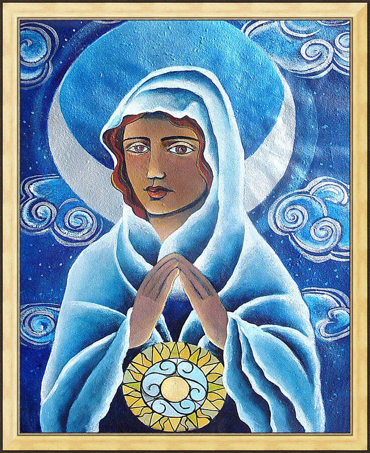 Wall Frame Gold - Mary, Queen of the Prophets by M. McGrath – trinitystores