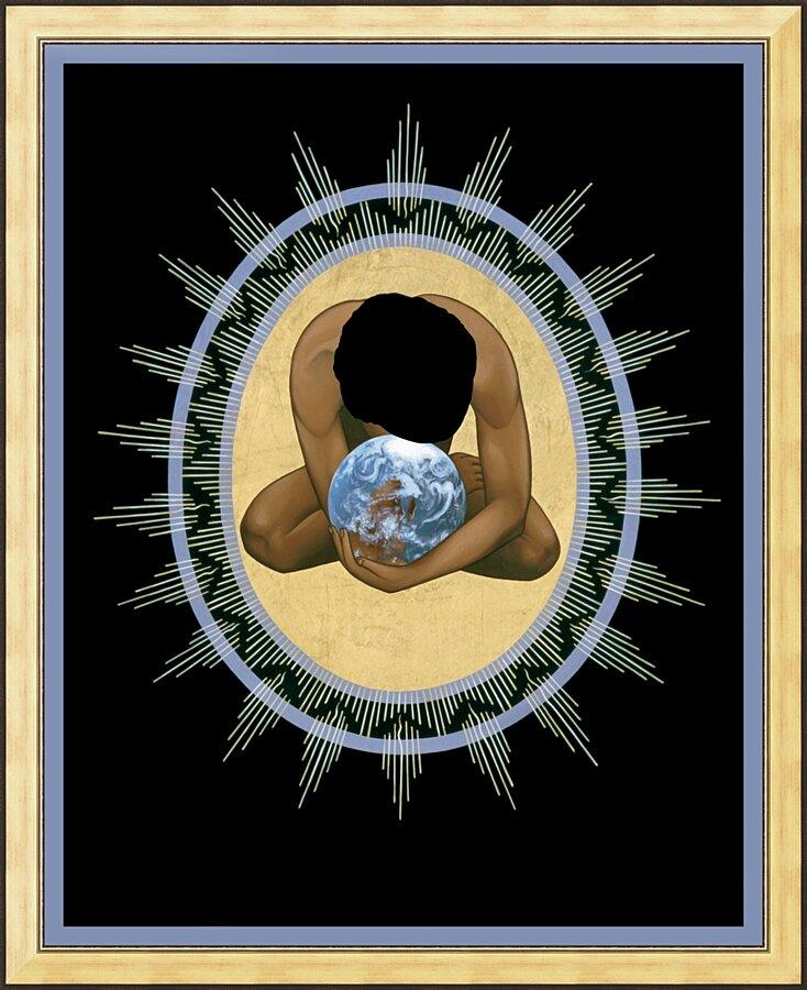 Wall Frame Gold - Compassion Mandala by R. Lentz – trinitystores